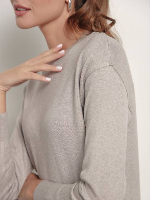 ᐅ Купити Подовжений джемпер з розрізами з боків LDK 144 у Києві колір light beige ️ в інтернет ...